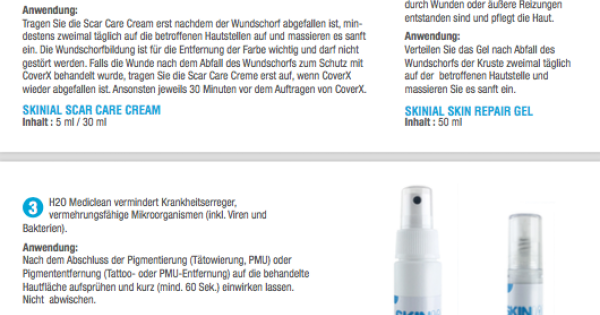 Product Flyers | Skinial ® Tattoo Removal and Permanent Make Up Removal ...